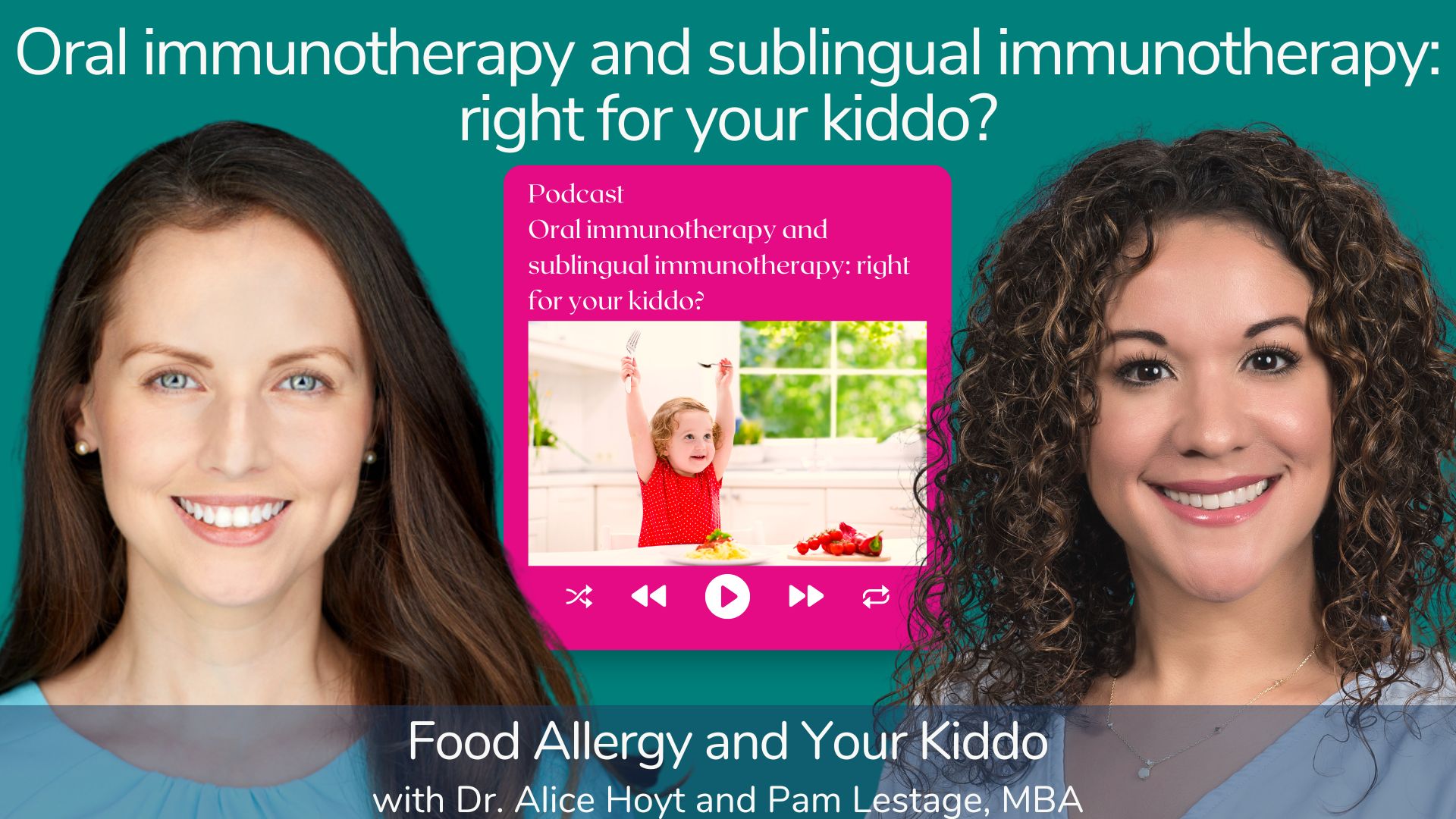 Oral immunotherapy and sublingual immunotherapy - for your kiddo?
